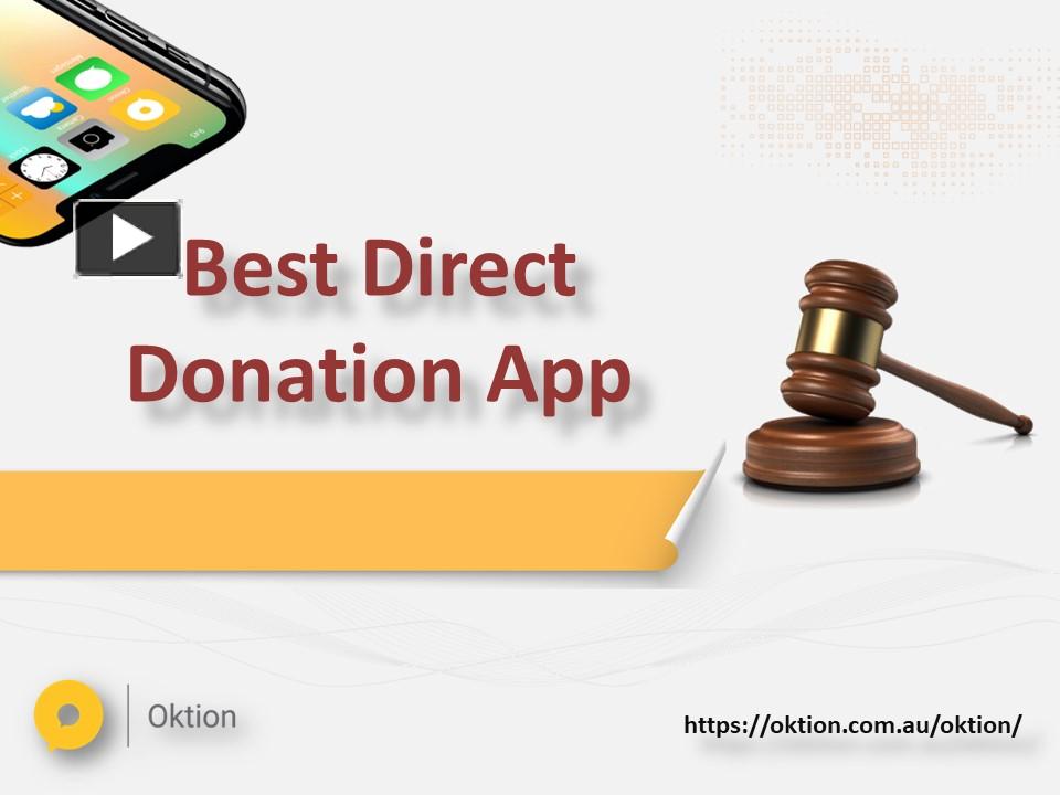 Best Direct Donation App presentation | free to download
