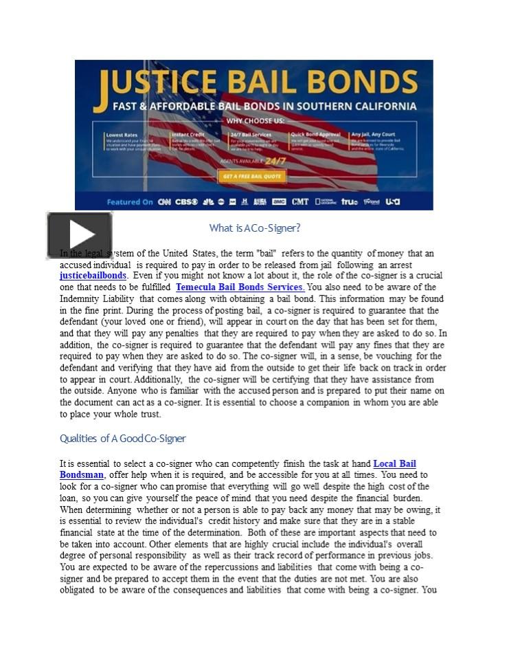 PPT – Justice Bail Bonds PowerPoint presentation | free to download ...