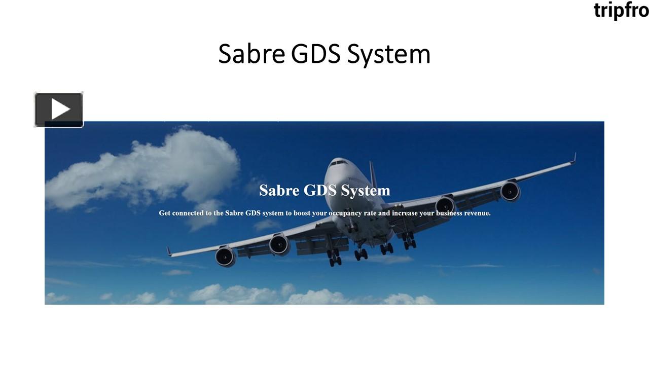 Sabre GDS System (2) presentation | free to download