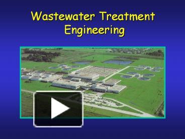 Wastewater Treatment presentation | free to download