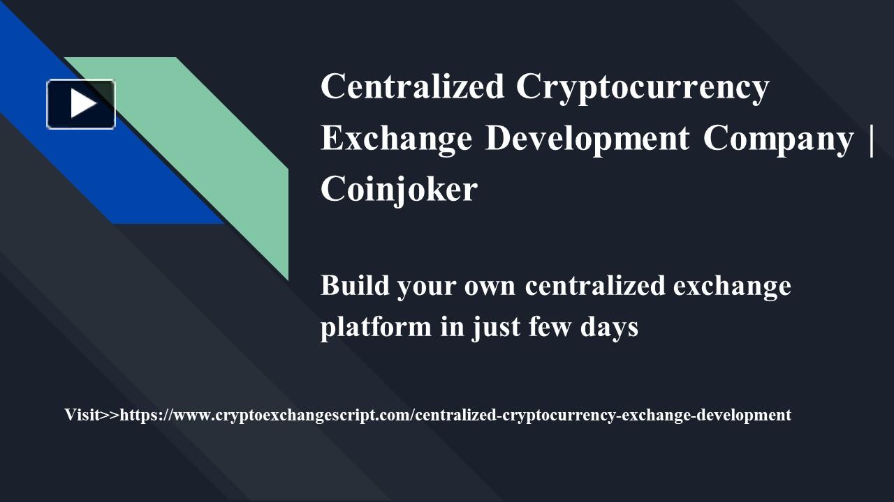 PPT – Build your own centralized exchange platform in just few days ...