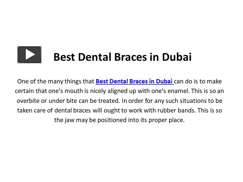 PPT – Best Dental Braces in Dubai PowerPoint presentation | free to ...