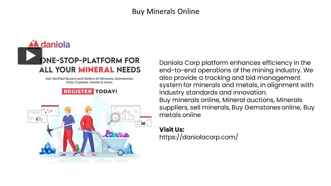 A verified marketplace for Minerals, Ore and Gems presentation | free ...