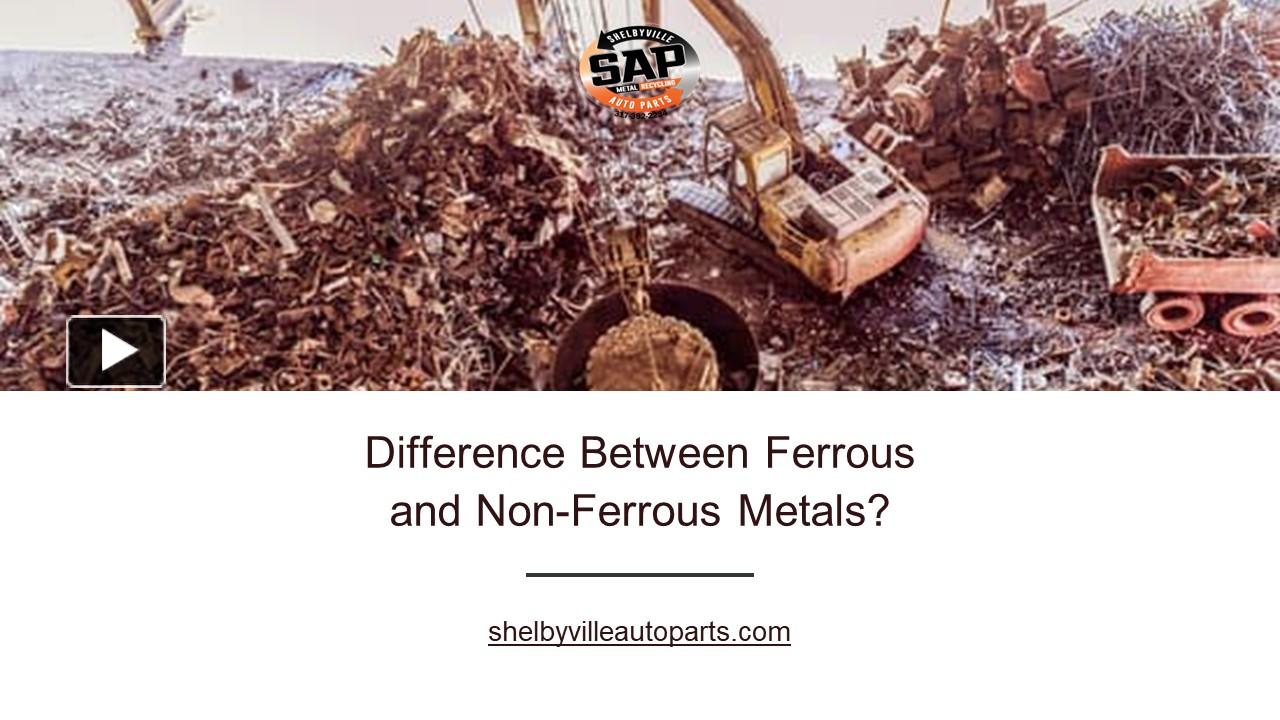 Difference Between Ferrous and Non-Ferrous Metals presentation | free ...