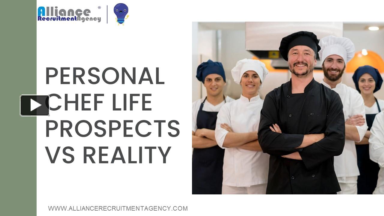 Personal Chef Life Prospects vs Reality presentation | free to download