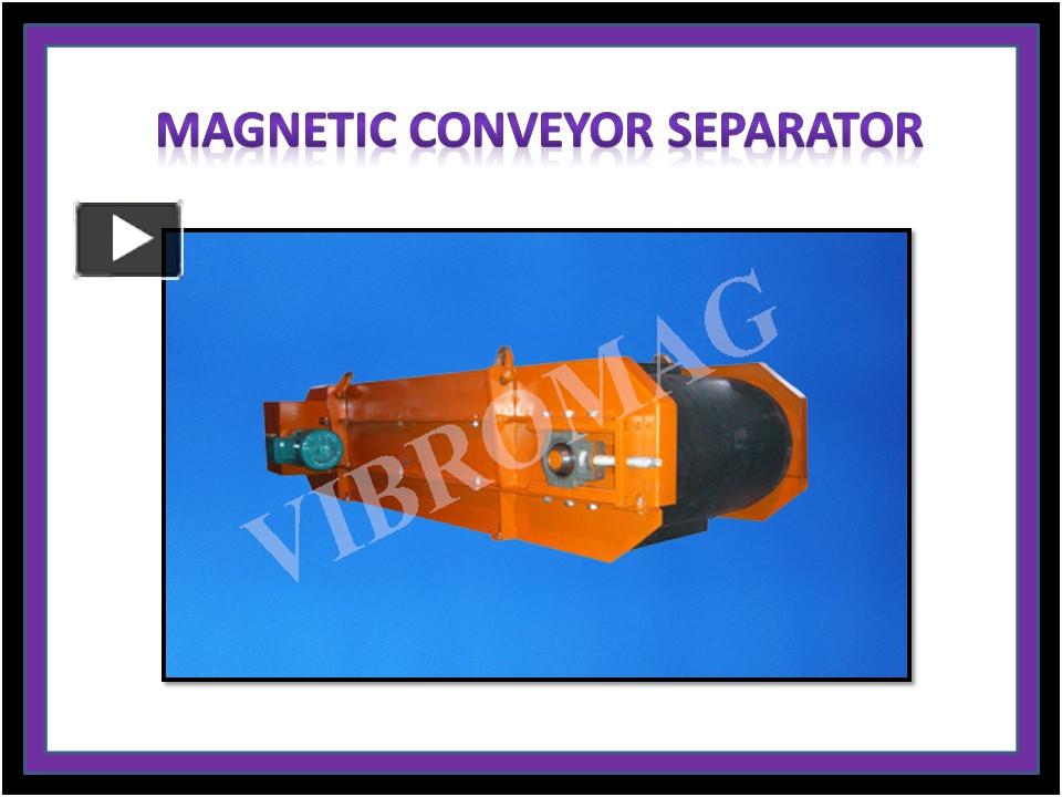 Magnetic Conveyor Roller Separator,Conveyor Belt Magnetic Separator ...