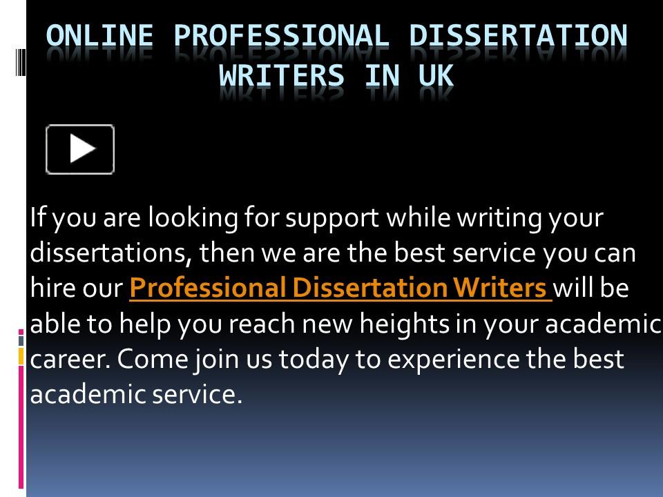 PPT – Online Professional Dissertation Writers in UK PowerPoint ...