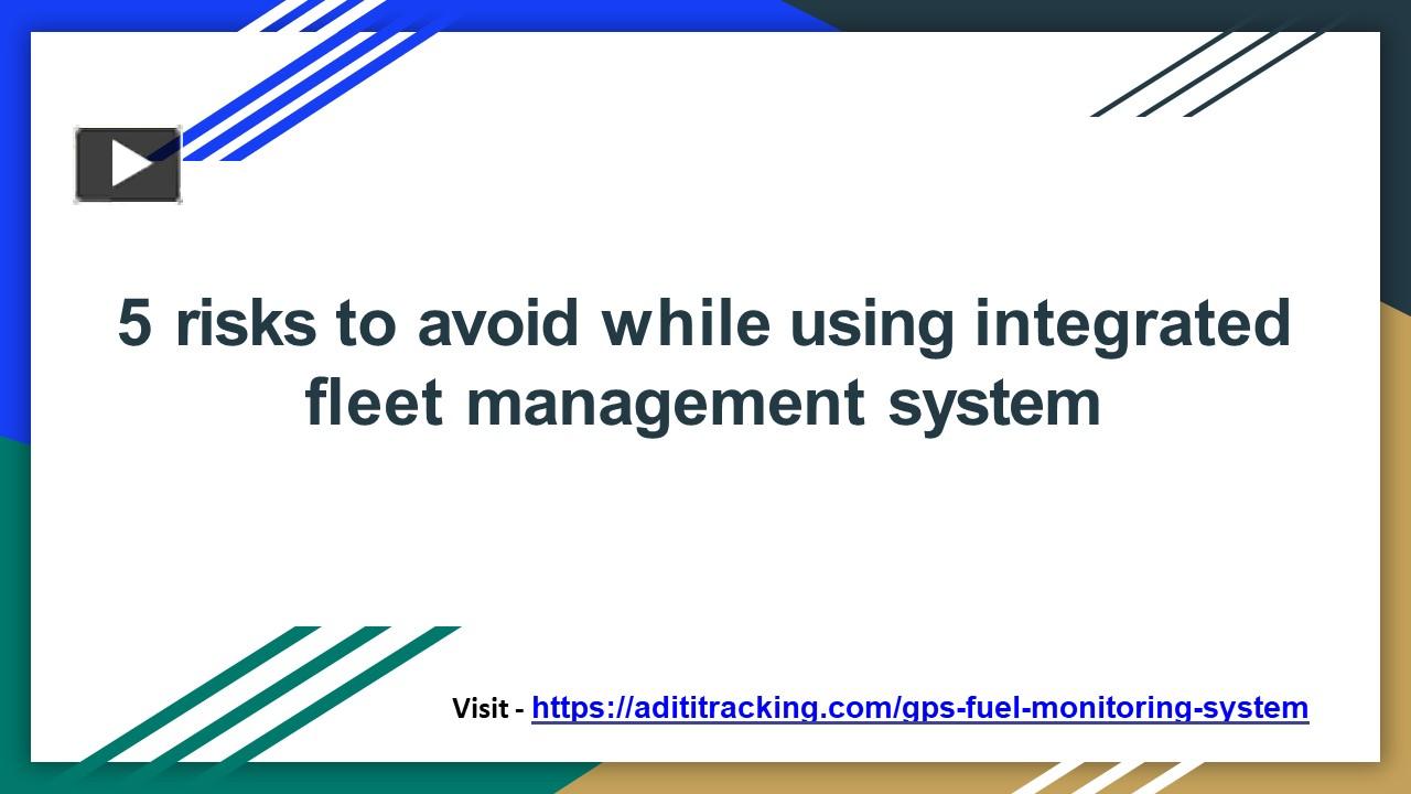 5 risks to avoid while using integrated fleet management system ...