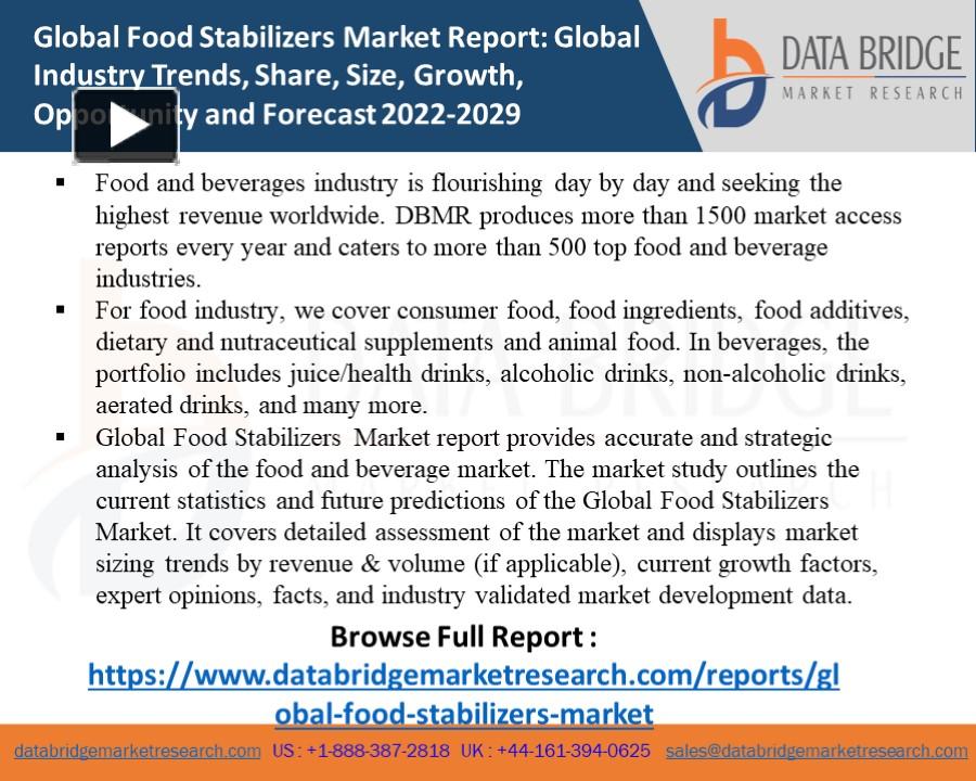 PPT – Global Food Stabilizers Market Regional Demand, Industry Scope ...