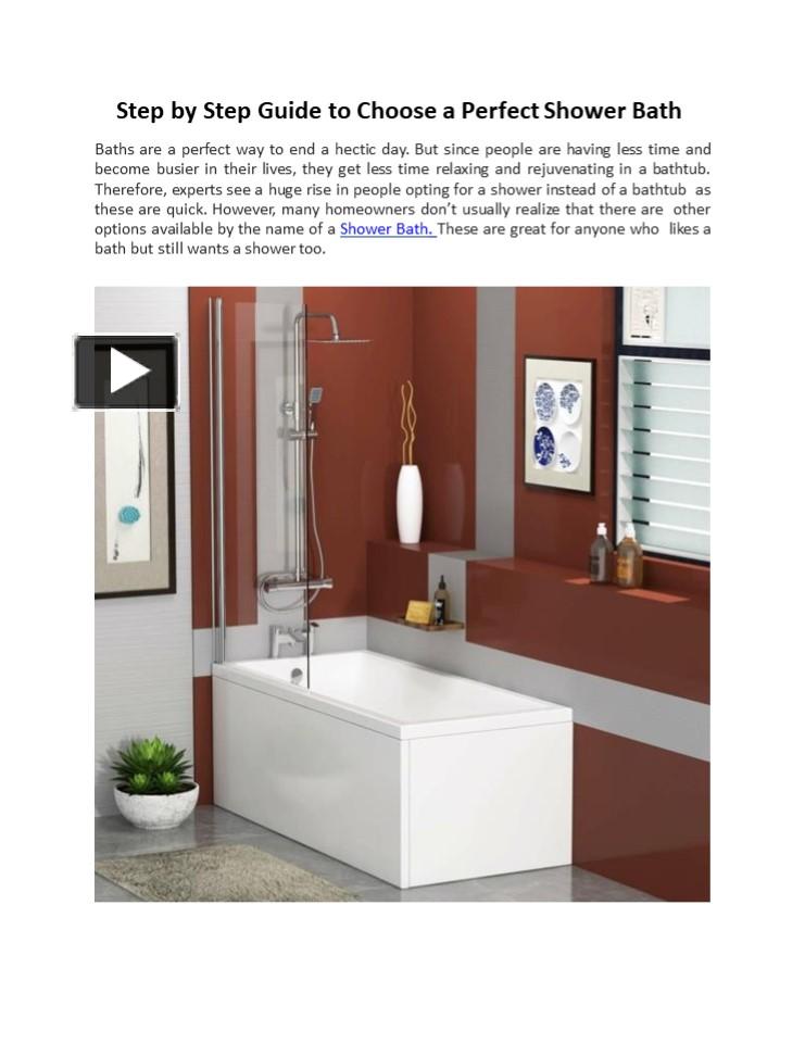 PPT – Step by Step Guide to Choose a Perfect Shower Bath PowerPoint ...