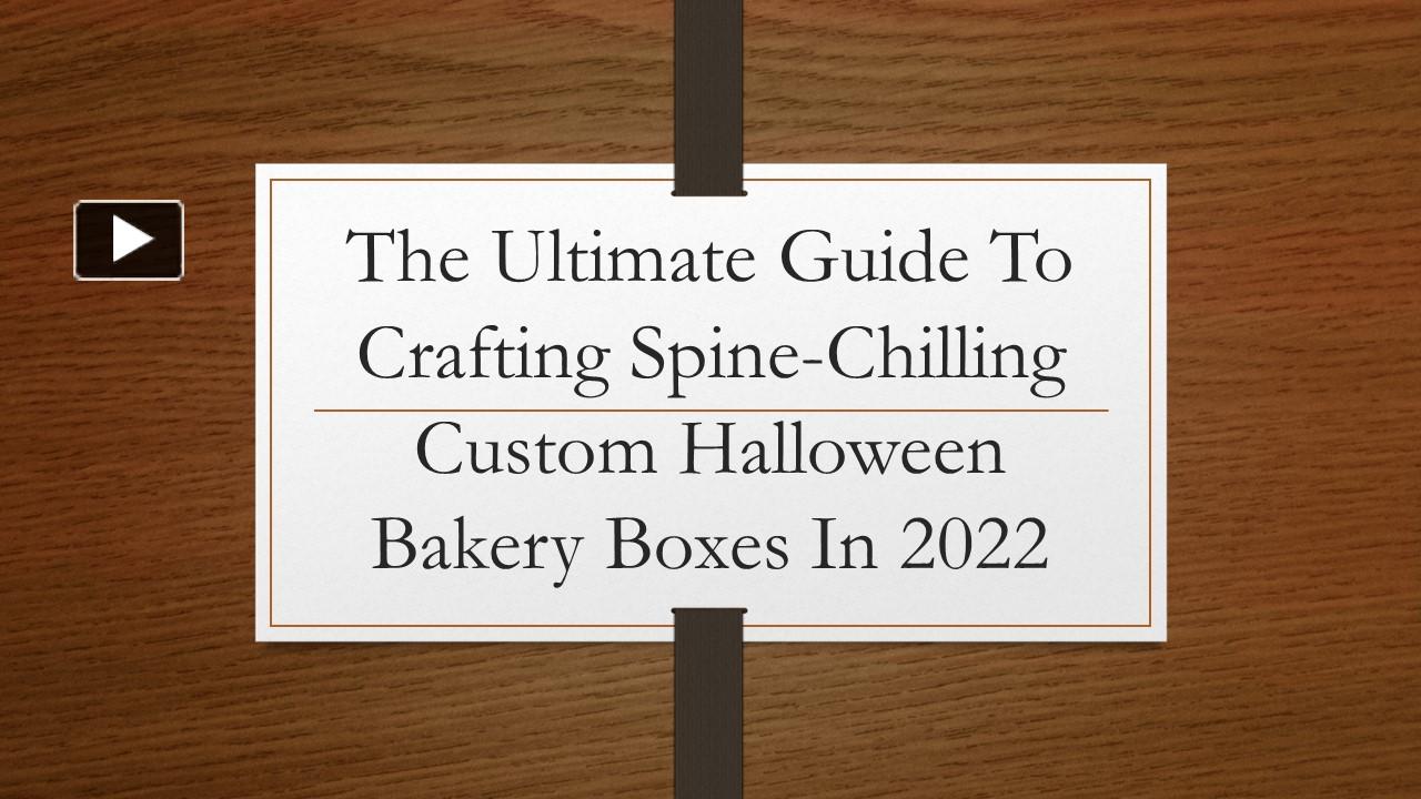 PPT – Budget-Friendly Custom Bakery Box Packaging PowerPoint ...