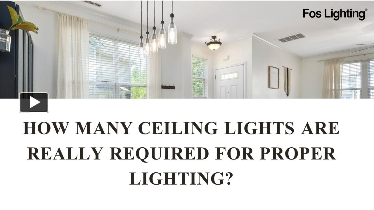 PPT – How Many Ceiling Lights Are Really Required for Proper Lighting ...