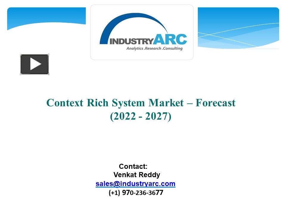 Context Rich System Market - Forecast (2022 - 2027) presentation | free ...