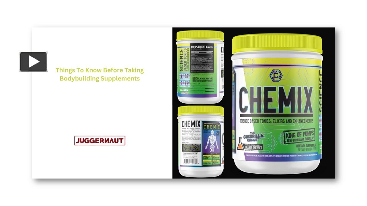 PPT – THINGS TO KNOW BEFORE TAKING BODYBUILDING SUPPLEMENTS PowerPoint ...
