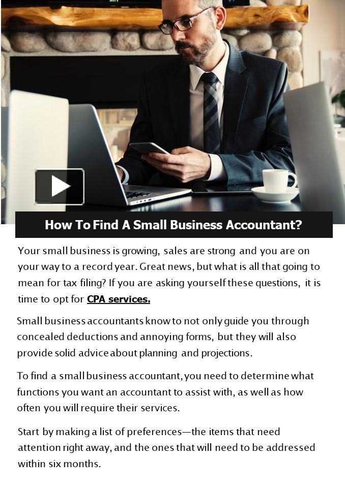 PPT – How To Find A Small Business Accountant? PowerPoint presentation ...