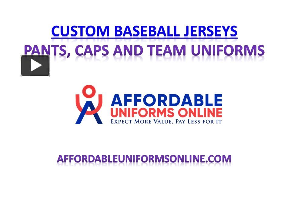 PPT – Custom Baseball Jerseys Pants, caps and Team uniforms PowerPoint ...