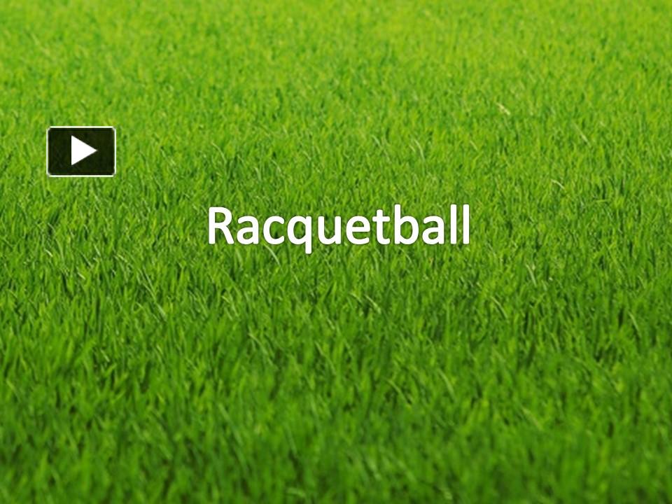 Racquet presentation | free to download