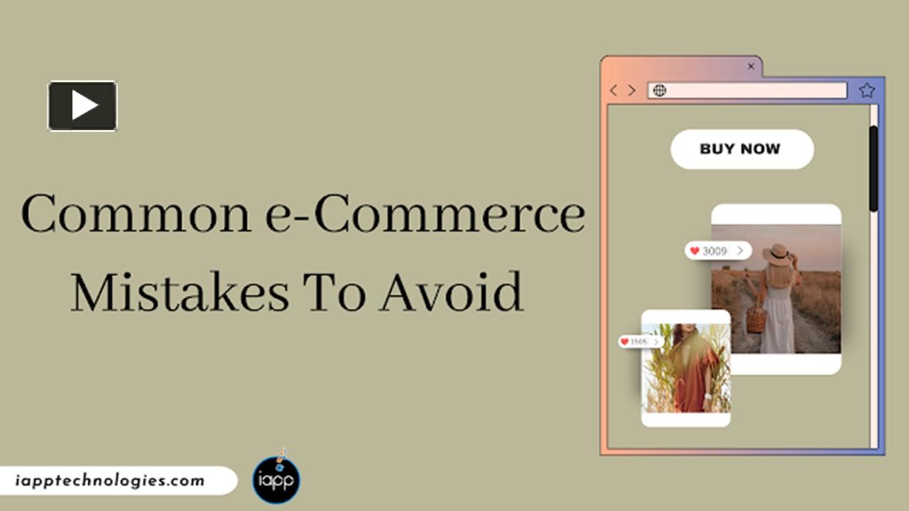 Common E-Commerce Mistakes To Avoid | Web Development Company ...
