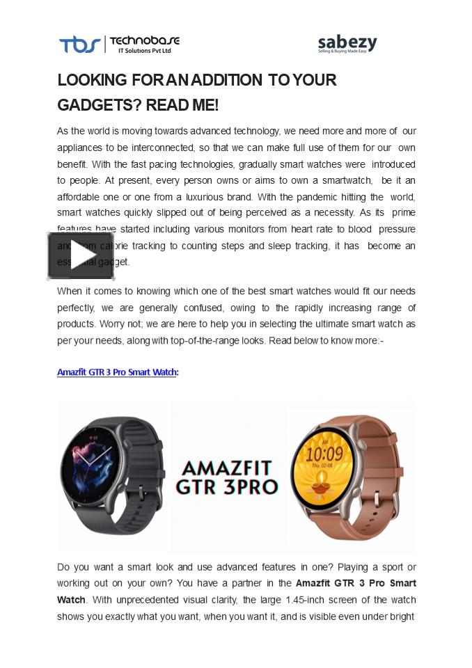 Looking for an Addition to Your Gadgets? Read Me! (1) presentation ...