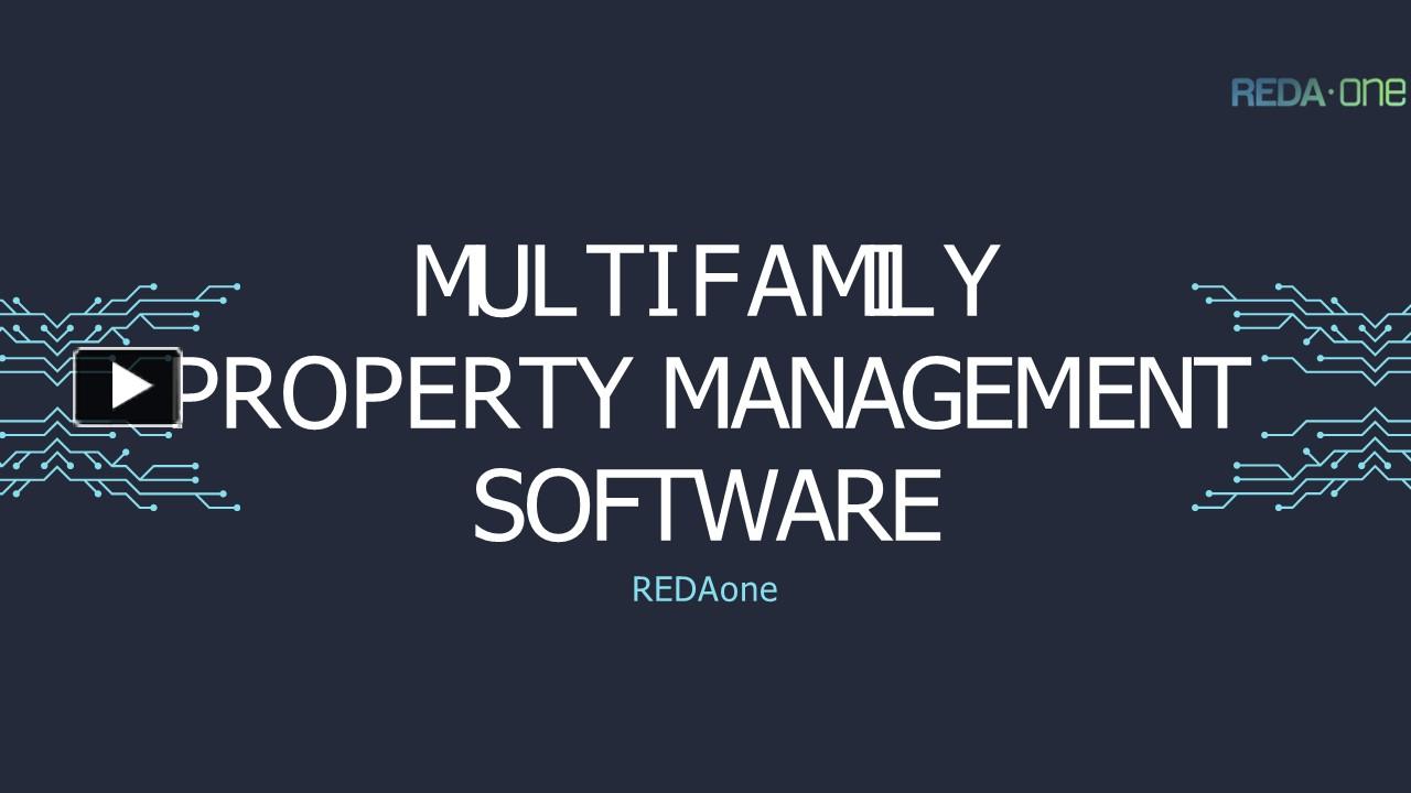 Multi Family Property Management Software - REDAone presentation | free ...