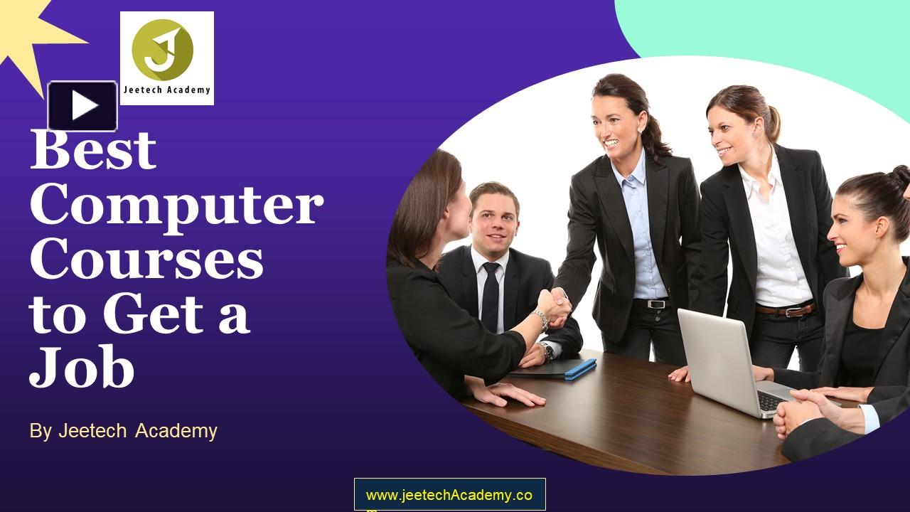 Best Computer Courses to Get a Job.pptx presentation | free to download