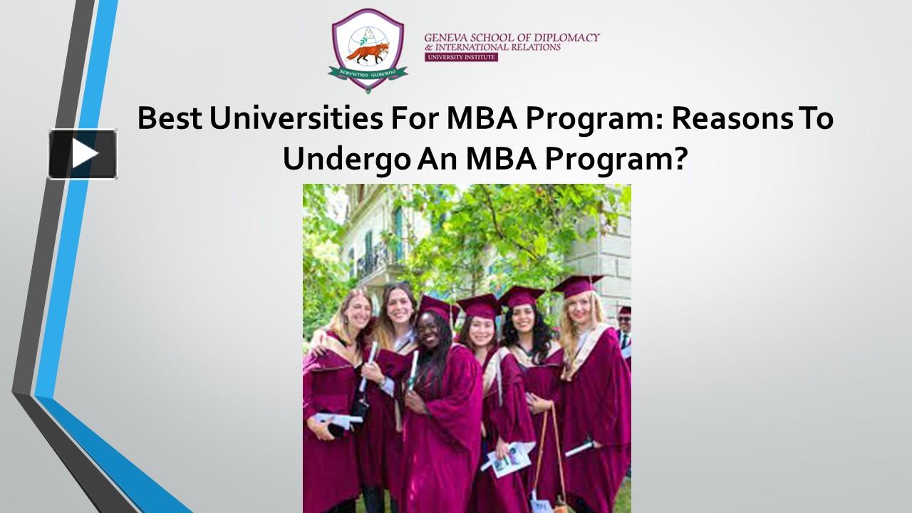 PPT – Best Universities For MBA Program: Reasons To Undergo An MBA ...