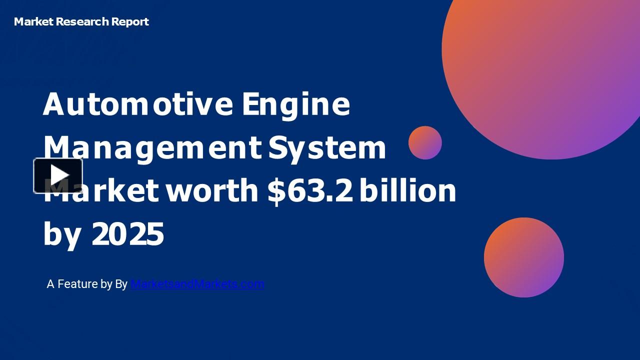 Automotive Engine Management System Market worth $63.2 billion by 2025 ...