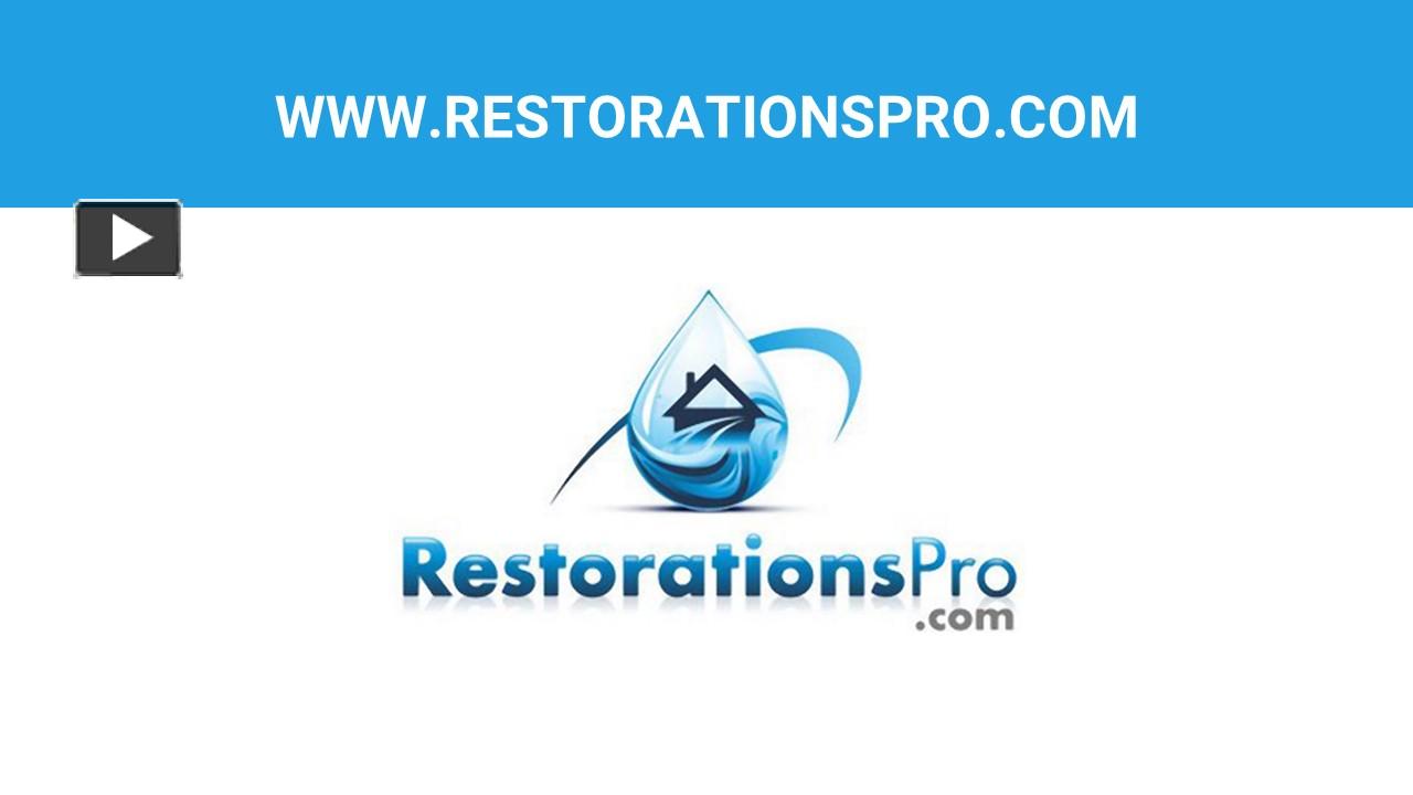 PPT – Water Damage Restoration Services PowerPoint presentation | free ...