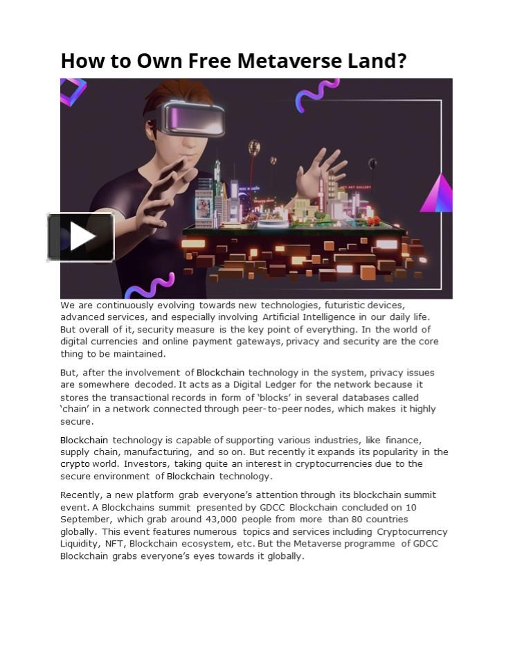 PPT – GDC world of Metaverse PowerPoint presentation | free to download ...