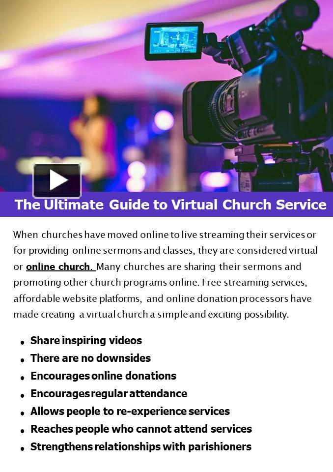The Ultimate Guide to Virtual Church Service presentation | free to ...