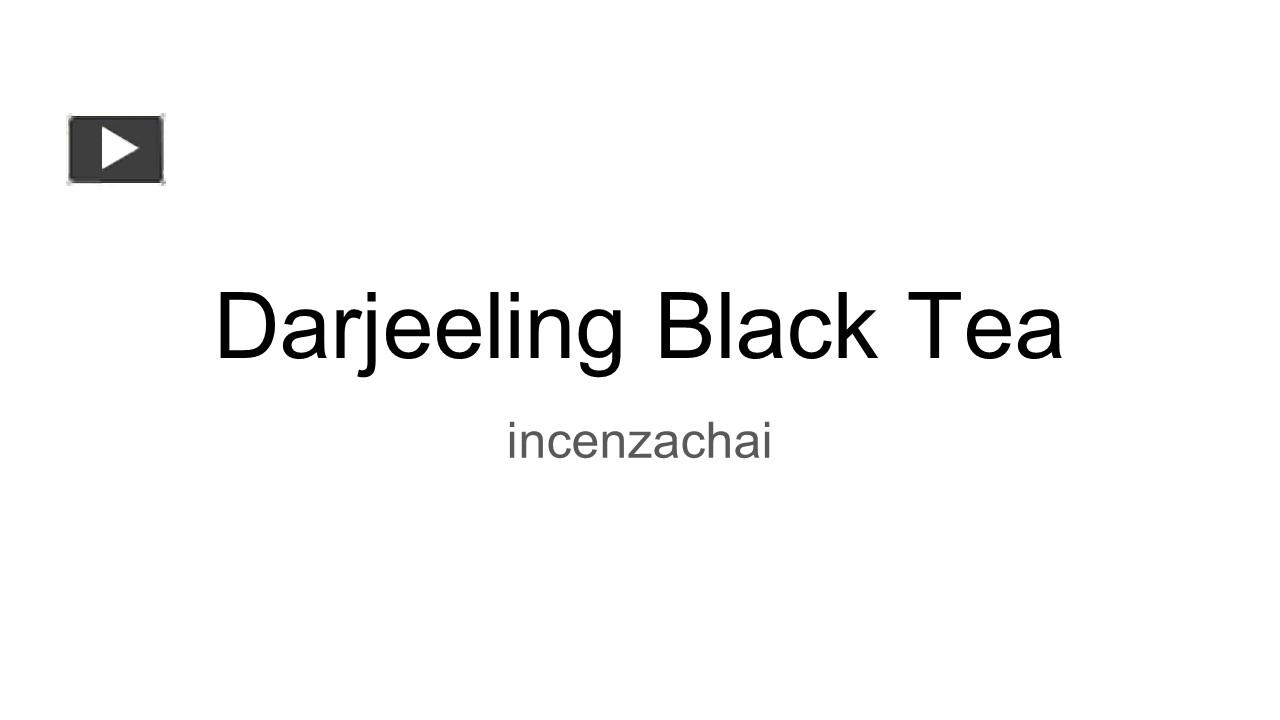 Darjeeling Black Tea presentation | free to download