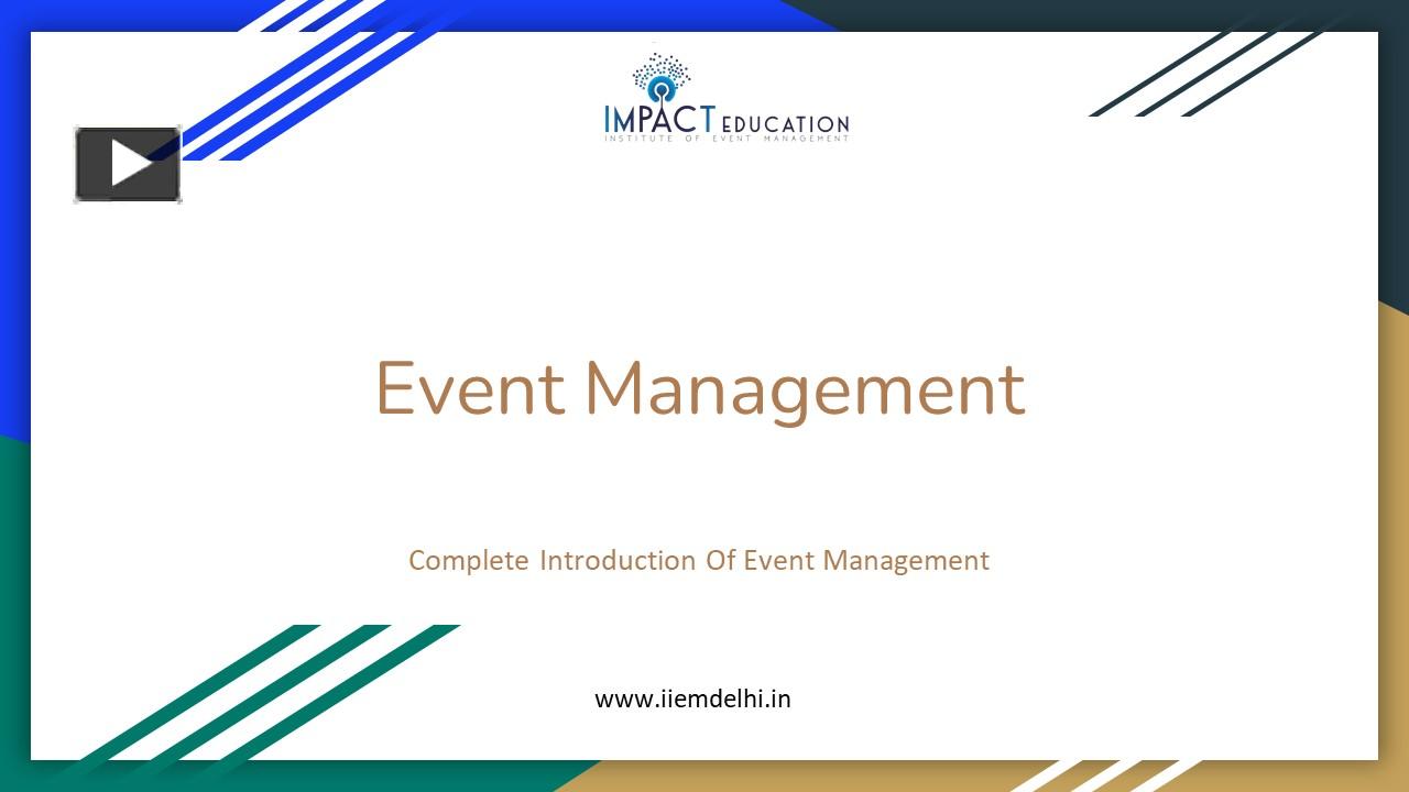 PPT – What is Event Management? - Scope of Event Management PowerPoint ...