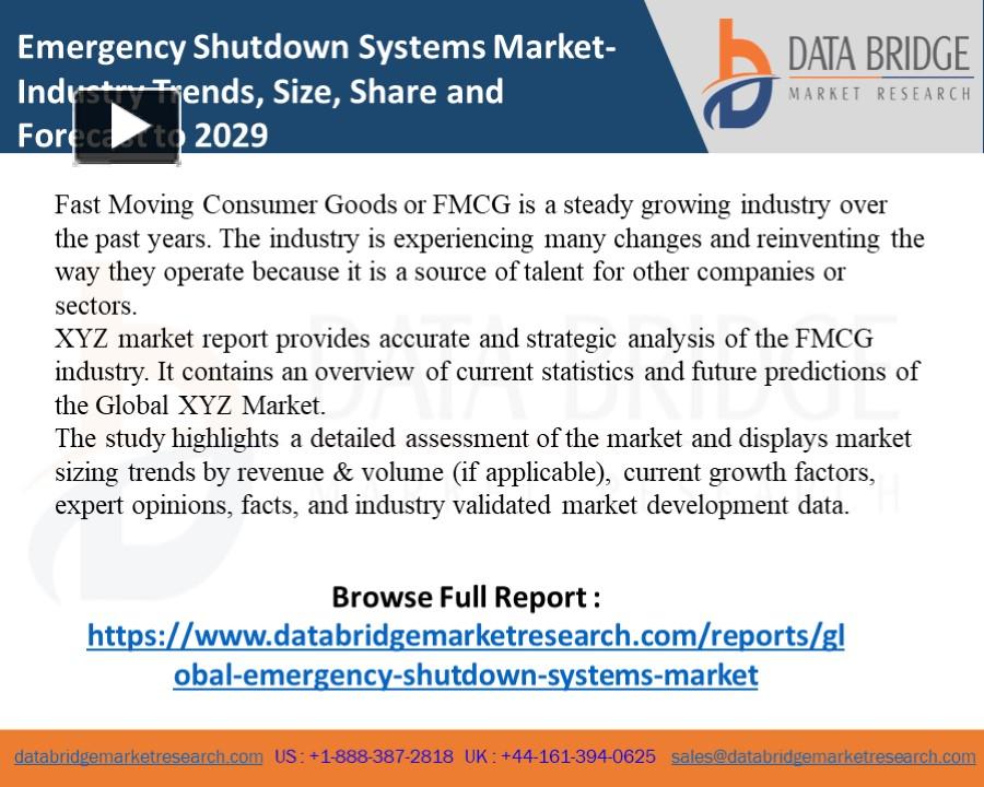 PPT – Global Emergency Shutdown Systems Market PowerPoint presentation ...