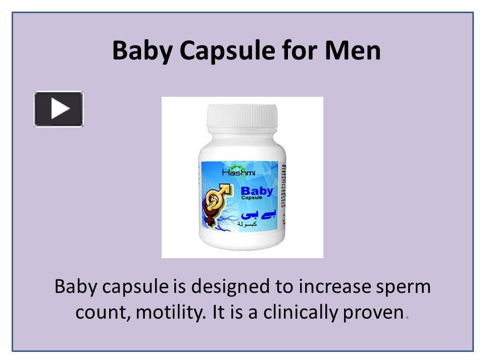 Boosting Fertility in Men with Baby Capsule presentation | free to download