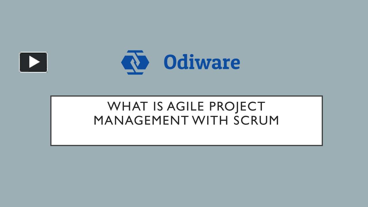 PPT – what is agile project management with scrum PowerPoint ...