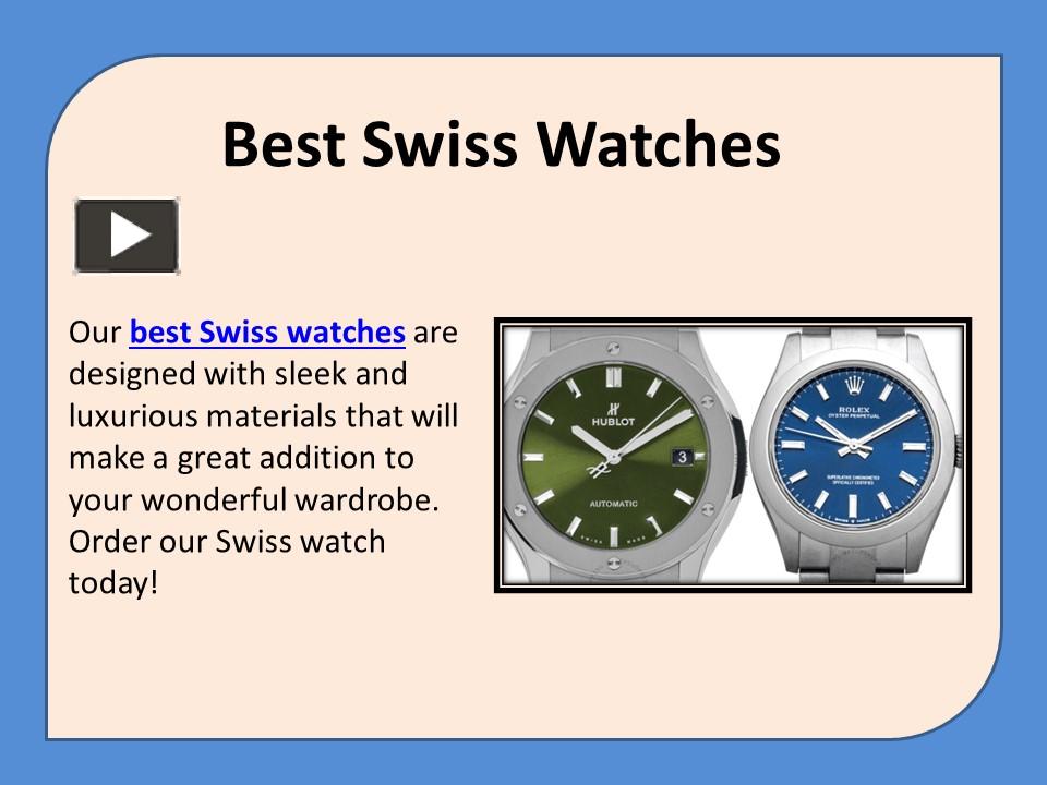 Best Swiss Watches presentation | free to download