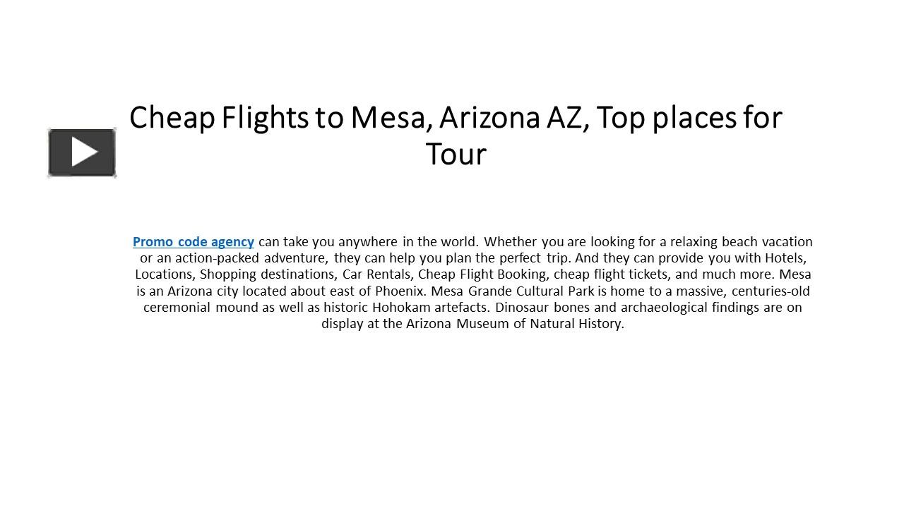 PPT – Mesa Arizona PowerPoint presentation | free to download - id ...
