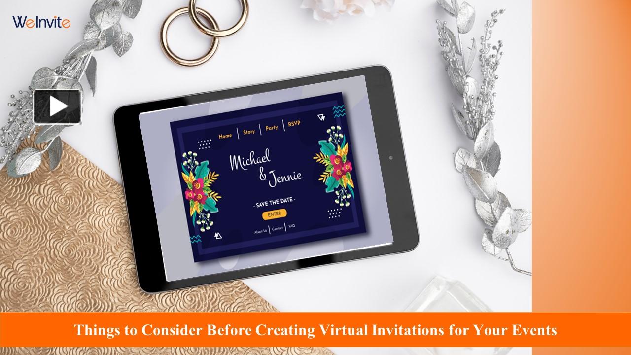 Tips to Create e-Invitations presentation | free to download