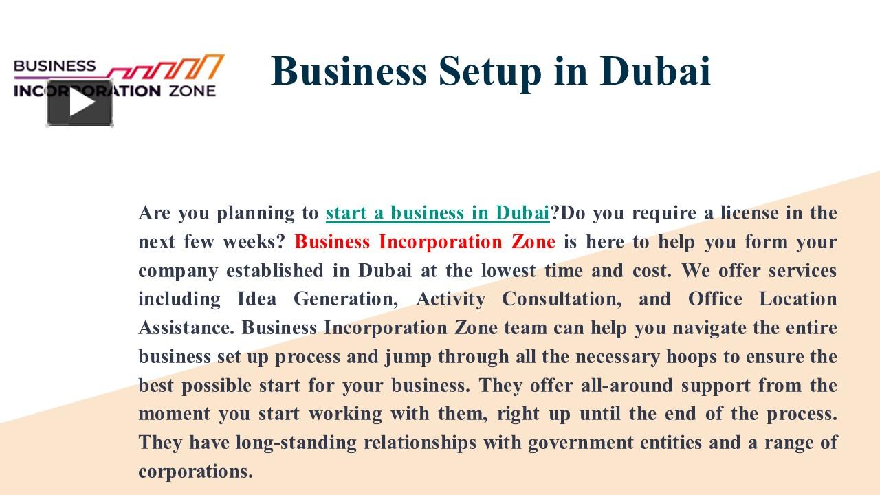 PPT – Business Setup in Dubai PowerPoint presentation | free to ...