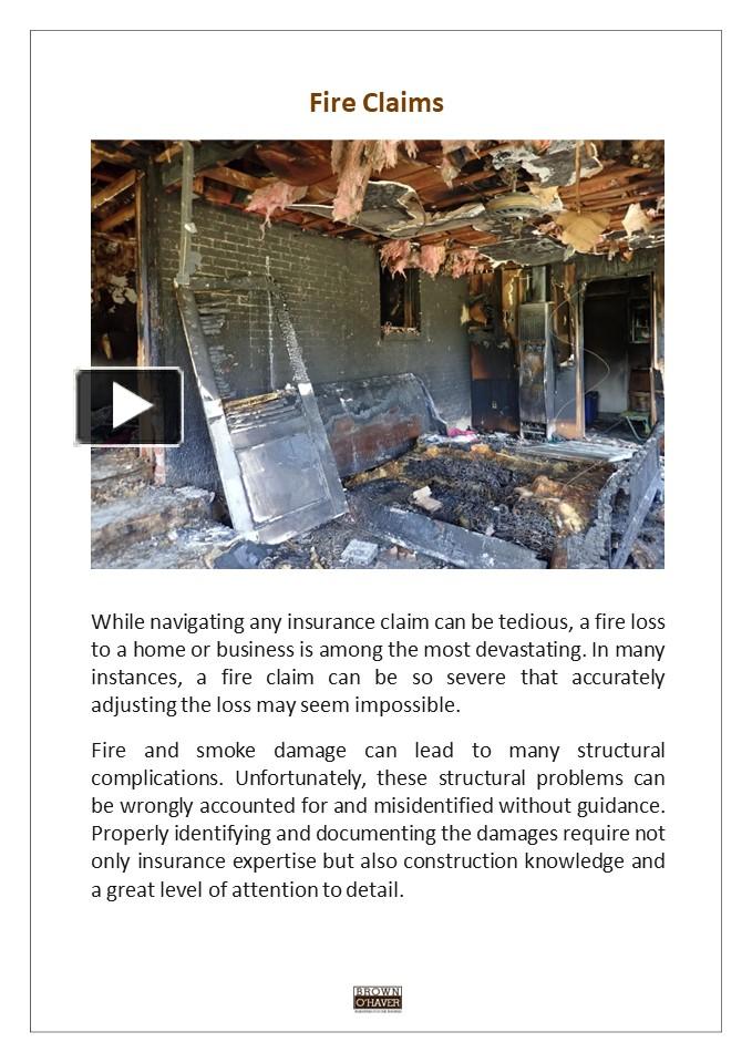 Fire Claims presentation | free to download