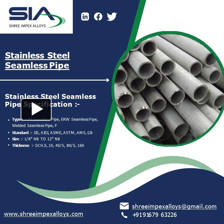 PPT – Seamless pipe | 304 seamless pipe | 304L Seamless Pipe | Shree ...
