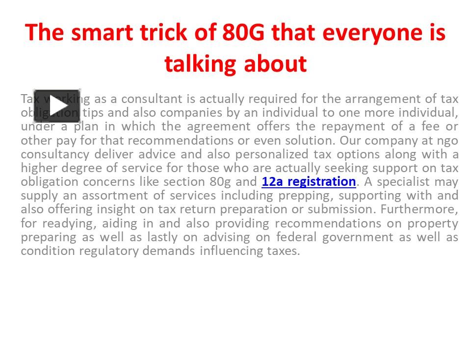 Ppt Beneficial 80g Registration Powerpoint Presentation Free To
