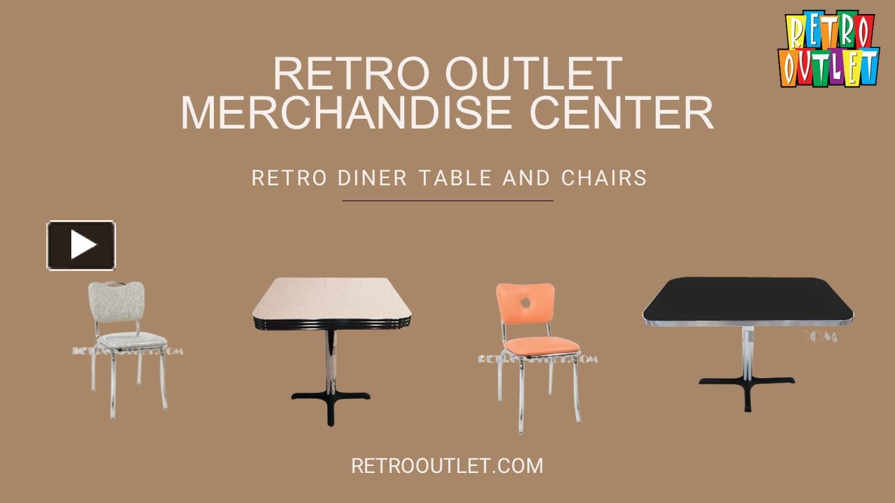 PPT – Retro diner table and chairs: Shapes, styles, and materials ...