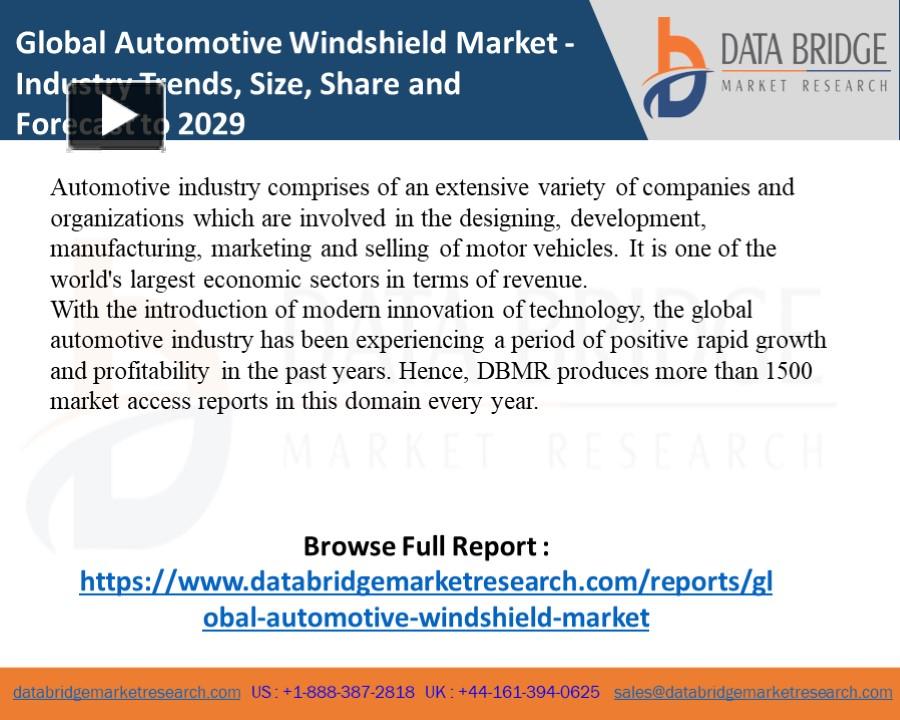 PPT – Global Automotive Windshield Market PowerPoint presentation ...