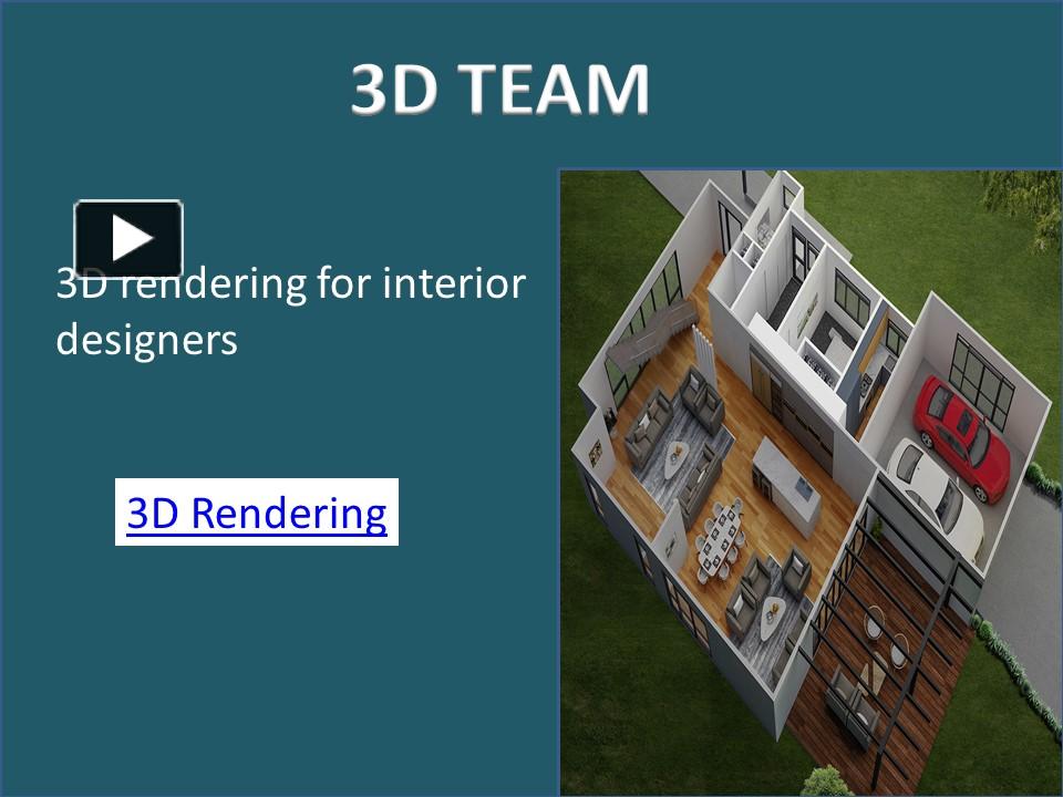 PPT – 3D rendering for interior designers PowerPoint presentation ...