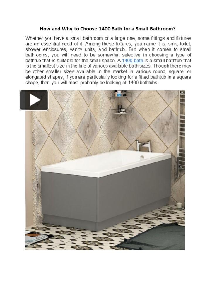 PPT – How and Why to Choose 1400 Bath for a Small Bathroom? PowerPoint ...
