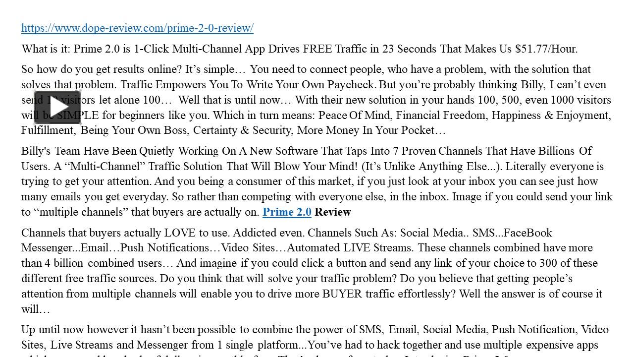 PPT – Prime 2.0 Review (1) PowerPoint presentation | free to download ...