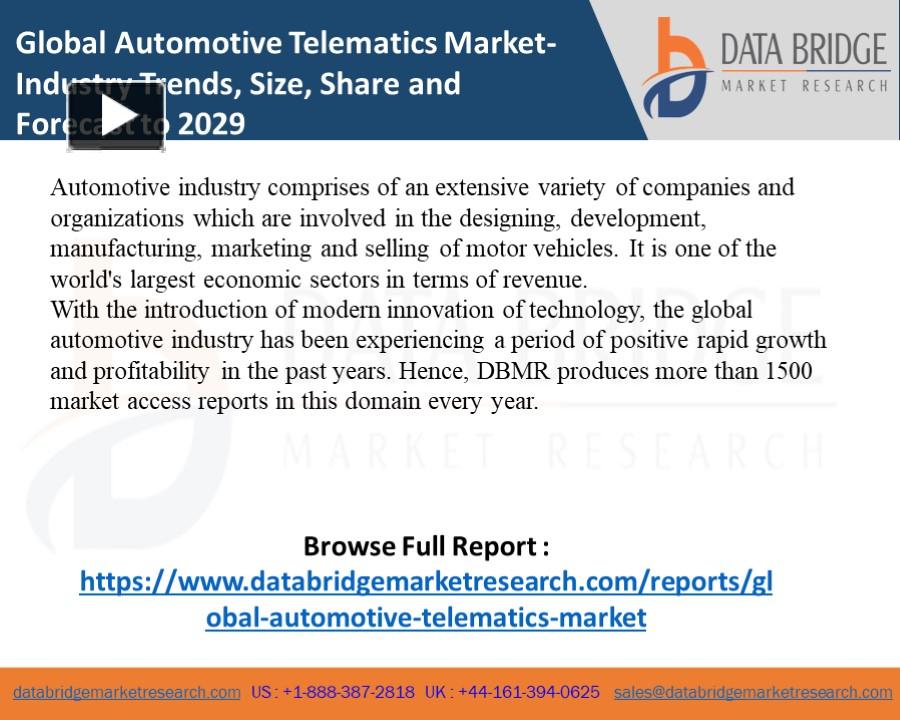 PPT – Global Automotive Telematics Market PowerPoint presentation ...