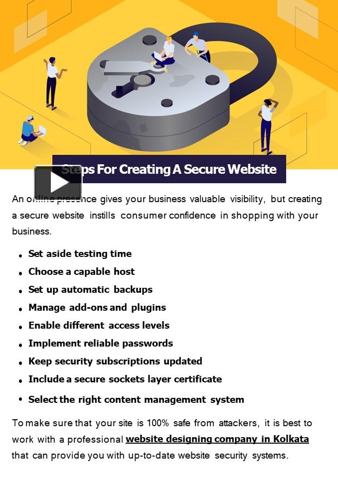 PPT – Steps For Creating A Secure Website PowerPoint presentation ...