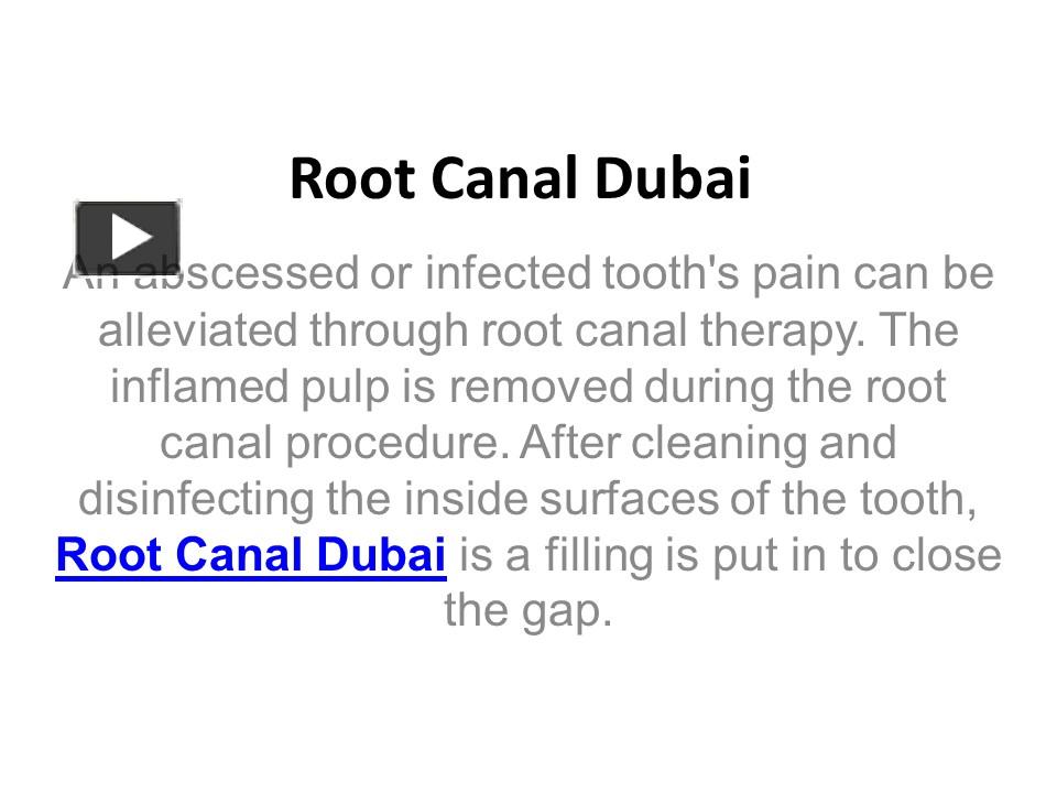 PPT – Root Canal Dubai PowerPoint presentation | free to download - id ...